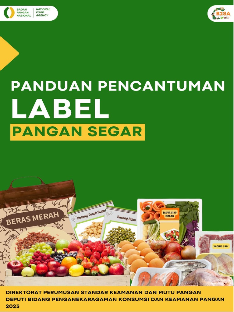 Salinan 3. PANDUAN PENCANTUMAN LABEL PANGAN SEGAR | PDF