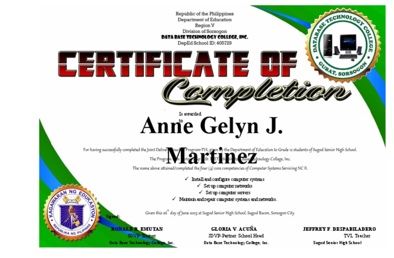 JDVP Certificate | PDF