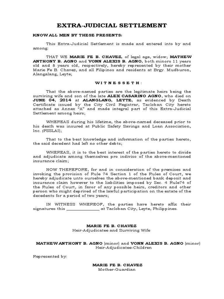 EJS Insurance Claim and Bank deposit(minors) | PDF