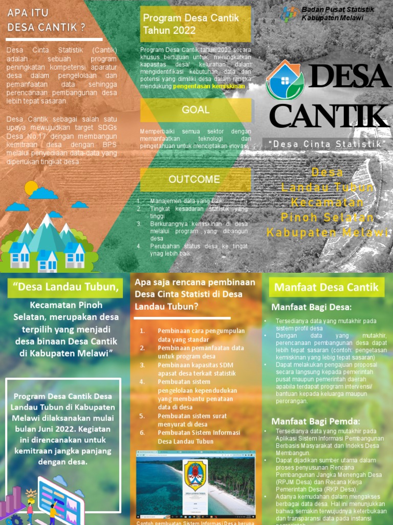 Leaflet Desa Cantik Landau Tubun | PDF
