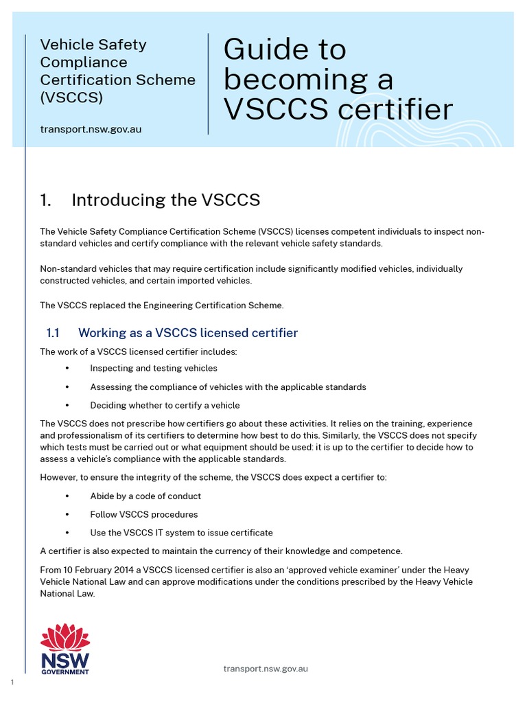 Vsccs Becoming A Licensed Certifier | PDF