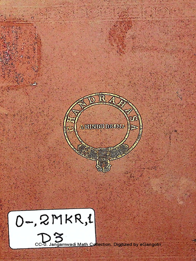 Chandrahasa or The Lord of The Fair Forger by K Krishna Rau | PDF