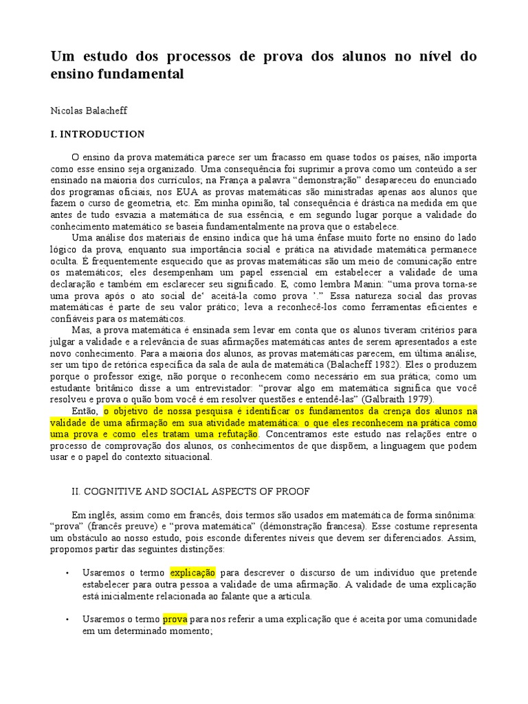 Balacheff (1988a) - MS - Study Proof Processes | PDF | Matemática ...