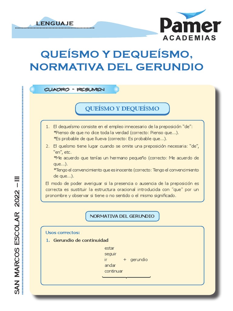 LENGUAJE_NI_Queísmo y dequeísmo | PDF | Lingüística