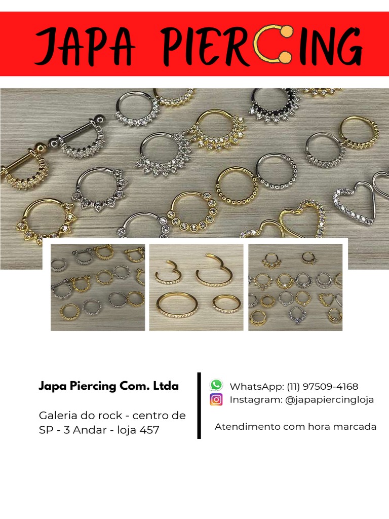 Piercings na Galeria do Rock SP | PDF