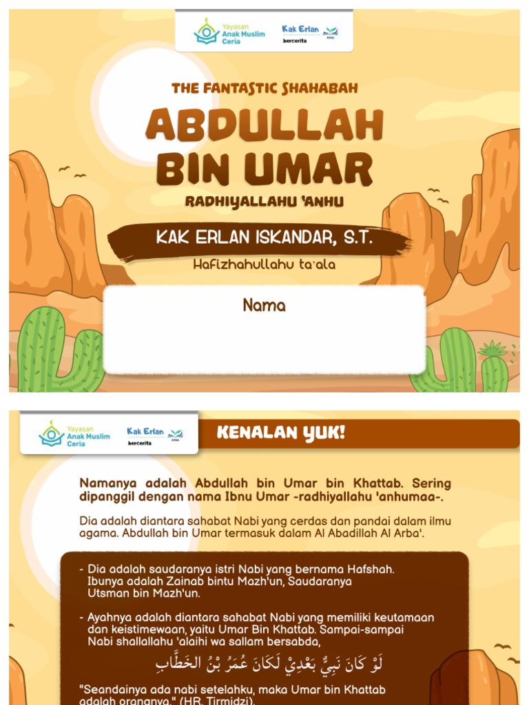 Kisah Abdullah Bin 'Umar | PDF