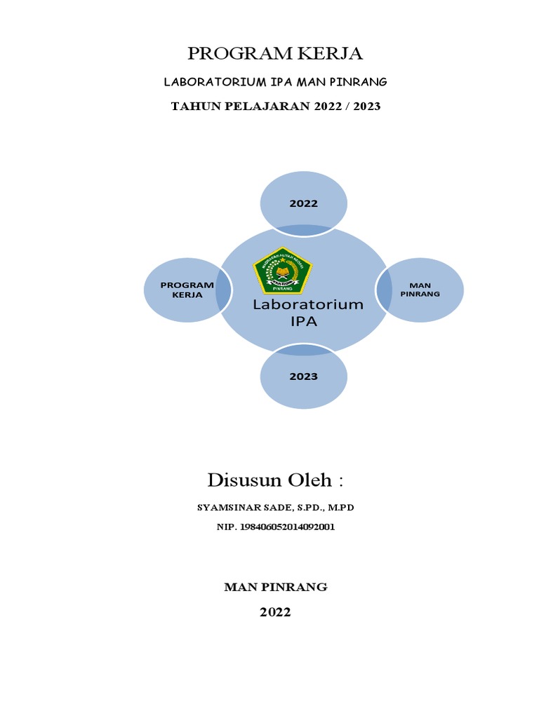 Contoh Jie Prog. Kerja Ka. Lab Ipa 2021-2023 | PDF