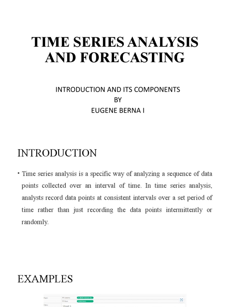 Time Series Analysis and Forecasting-Introduction | PDF | Technology & Engineering