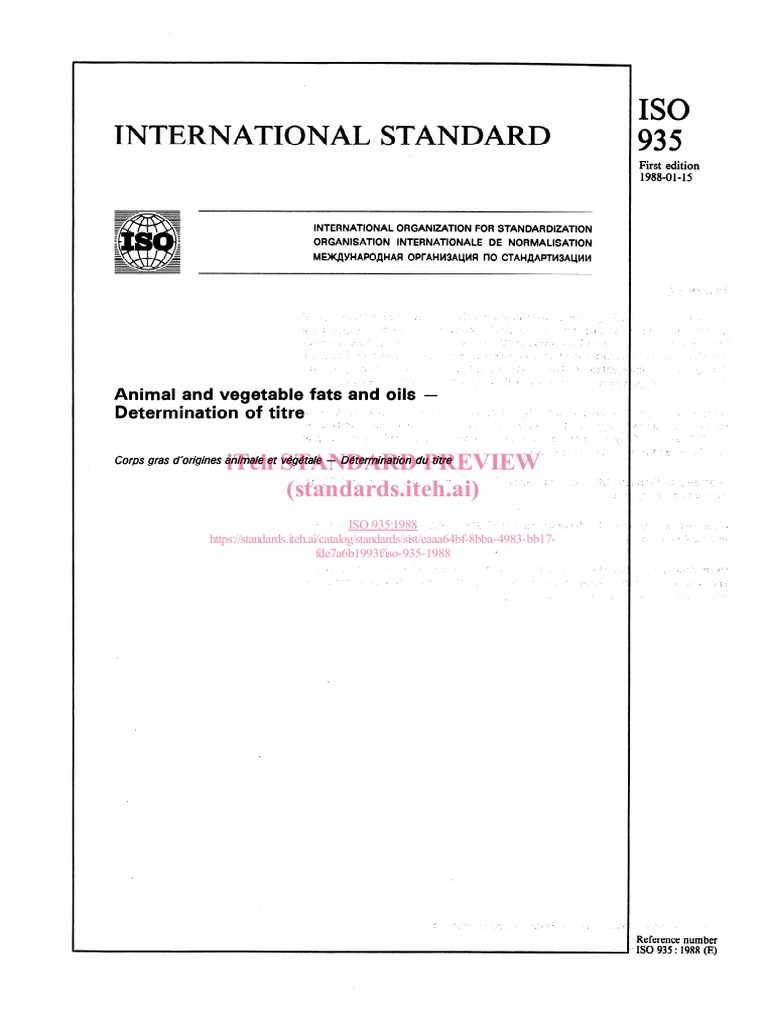 Iso 935 1988 | PDF | Water | Acid