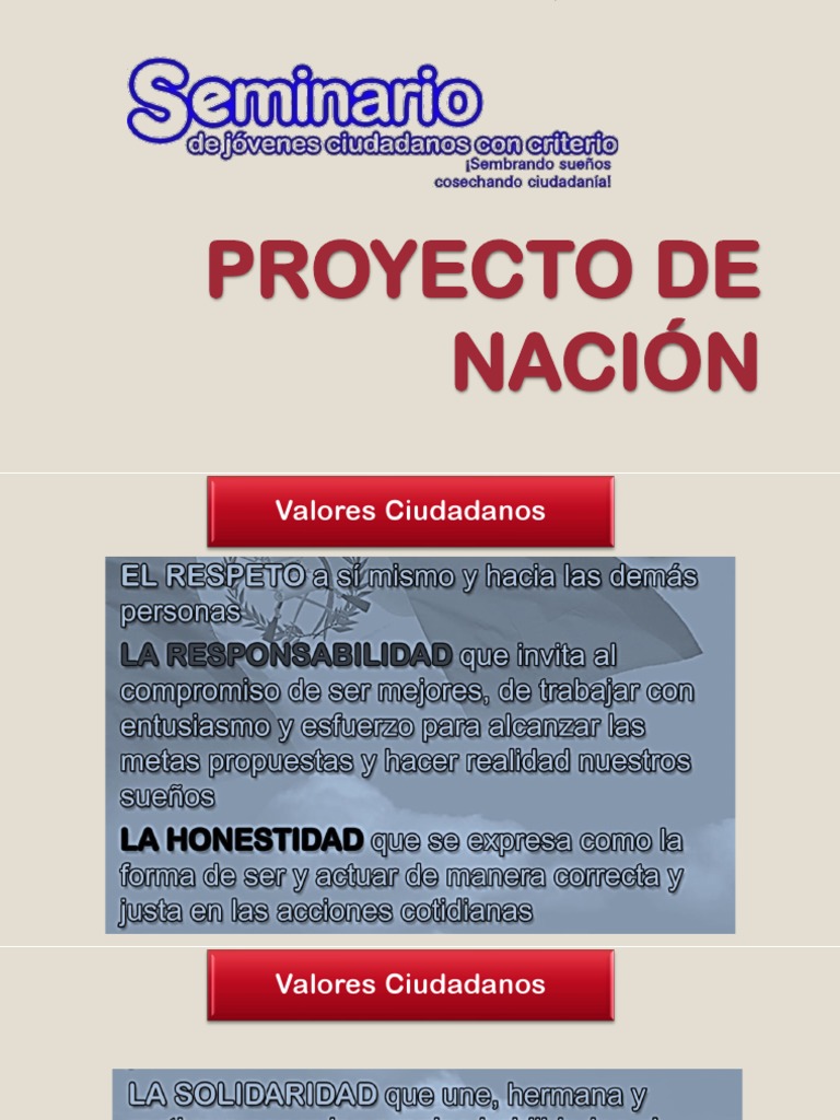 Proyecto de Nación | PDF