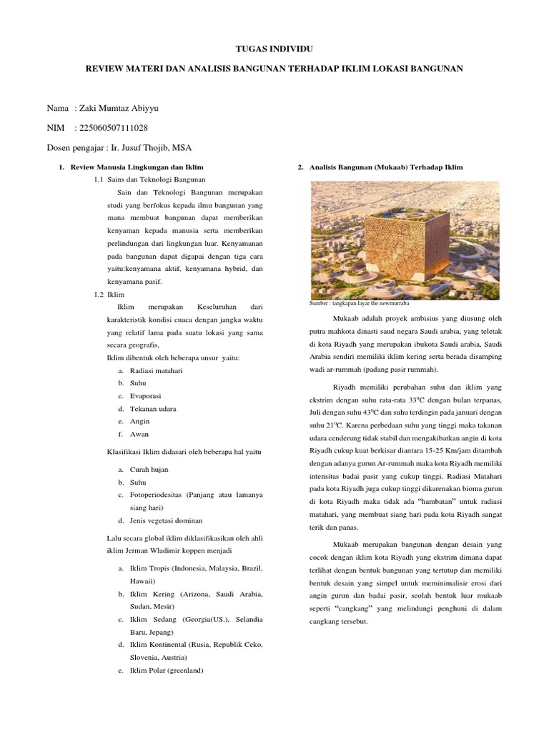 STB B - Zaki Mumtaz Abiyyu - 225060507111028 - Tugas STB1 - Mukaab | PDF