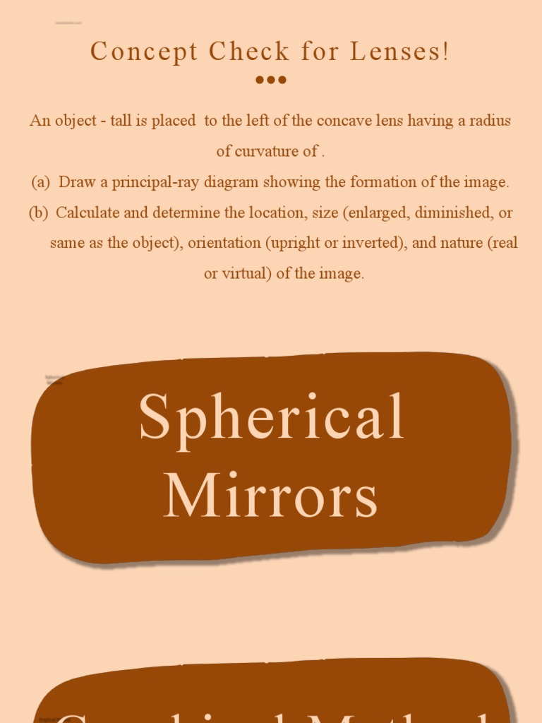 Convex and Concave Mirrors | PDF | Teaching Methods & Materials ...