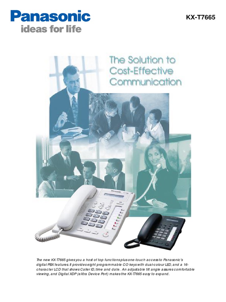Panasonic KX-T7665-brochure | PDF | Telephone | Information And ...