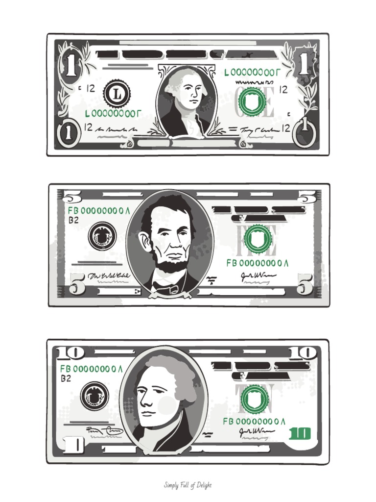 Realistic Paper Money For Kids | PDF