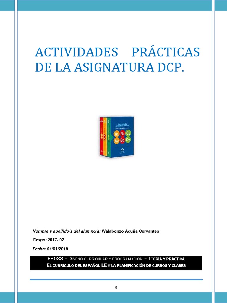 Actividades Practicas de La Asignatura D | PDF