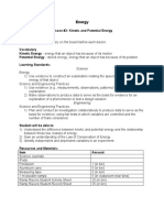 Grade 7 Lesson Plan: Energy Concepts | PDF | Potential Energy
