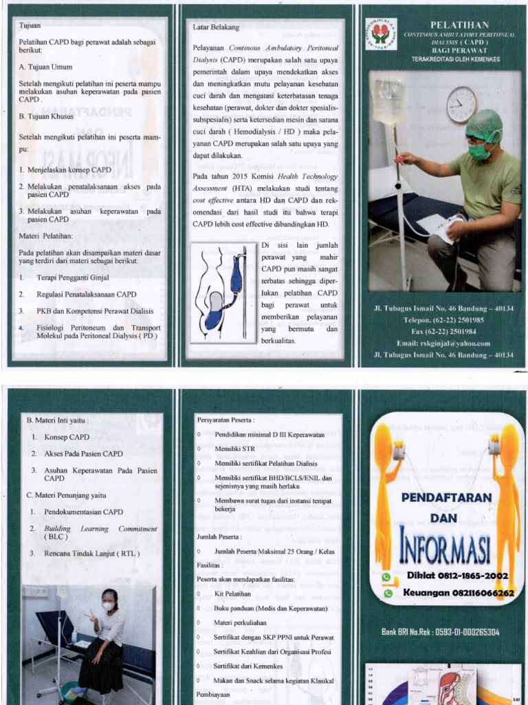 Brosur Pelatihan Capd 5,5 | PDF