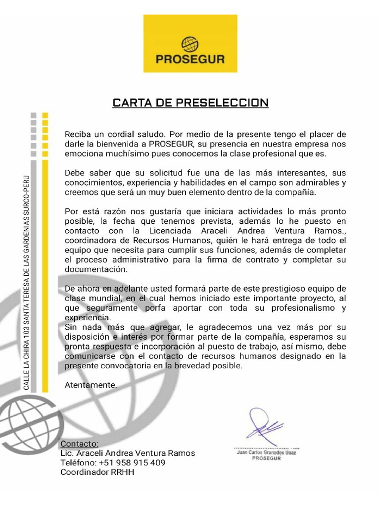 Bienvenido A Prosegur | PDF