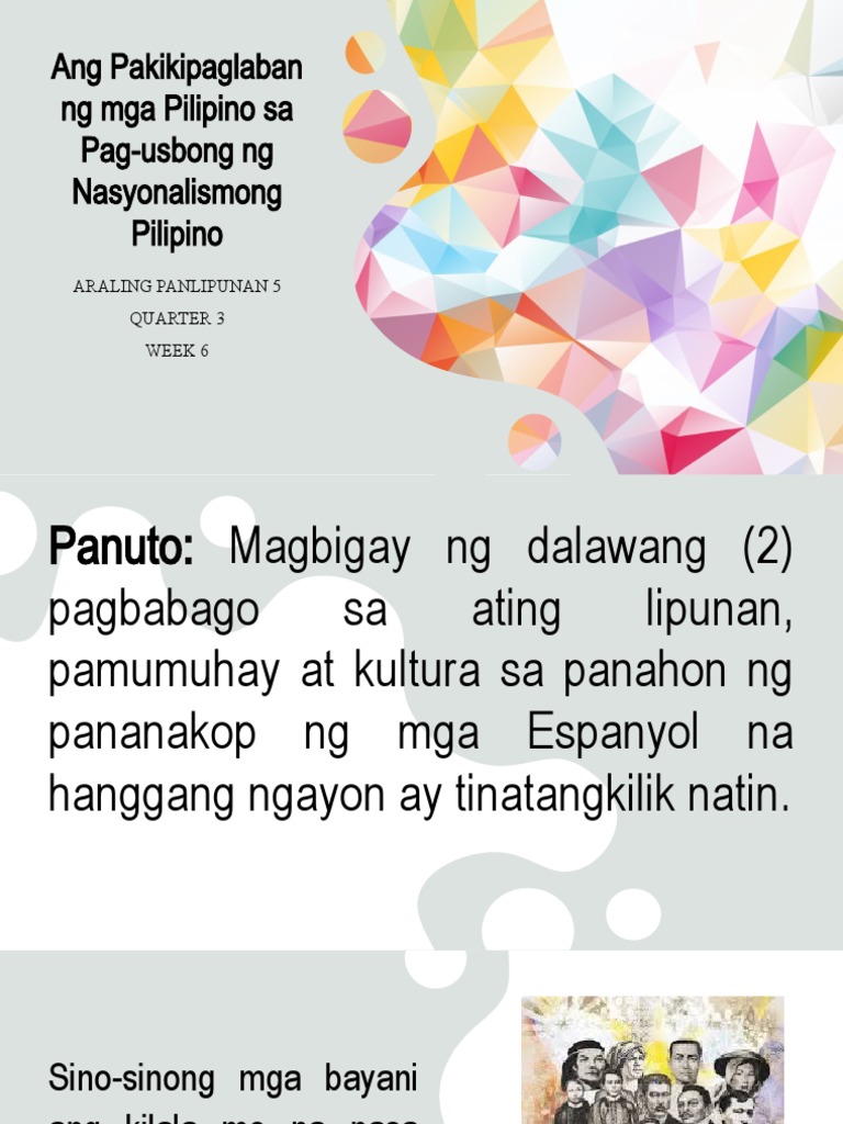 Ang Pakikipaglaban NG Mga Pilipino Sa Pag-Usbong NG | PDF Ang Pakikipaglaban NG Mga Pilipino Sa Pag-Usbong NG | PDF