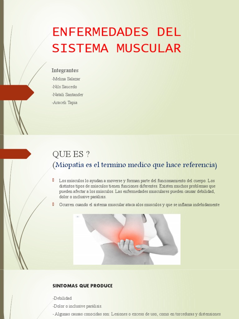 Enfermedades Del Sistema Muscular | PDF | Enfermedades y trastornos ...