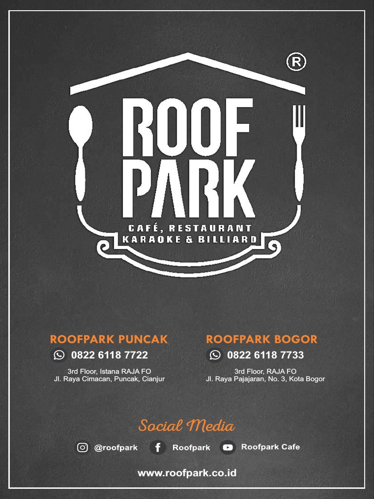MENU ROOFPARK BLACK 2020 HARGA BARU 1 - Compressed 1 | PDF