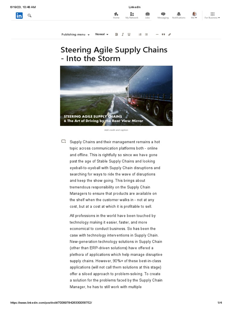 Agile Supply Chains | PDF | Supply Chain | Logistics