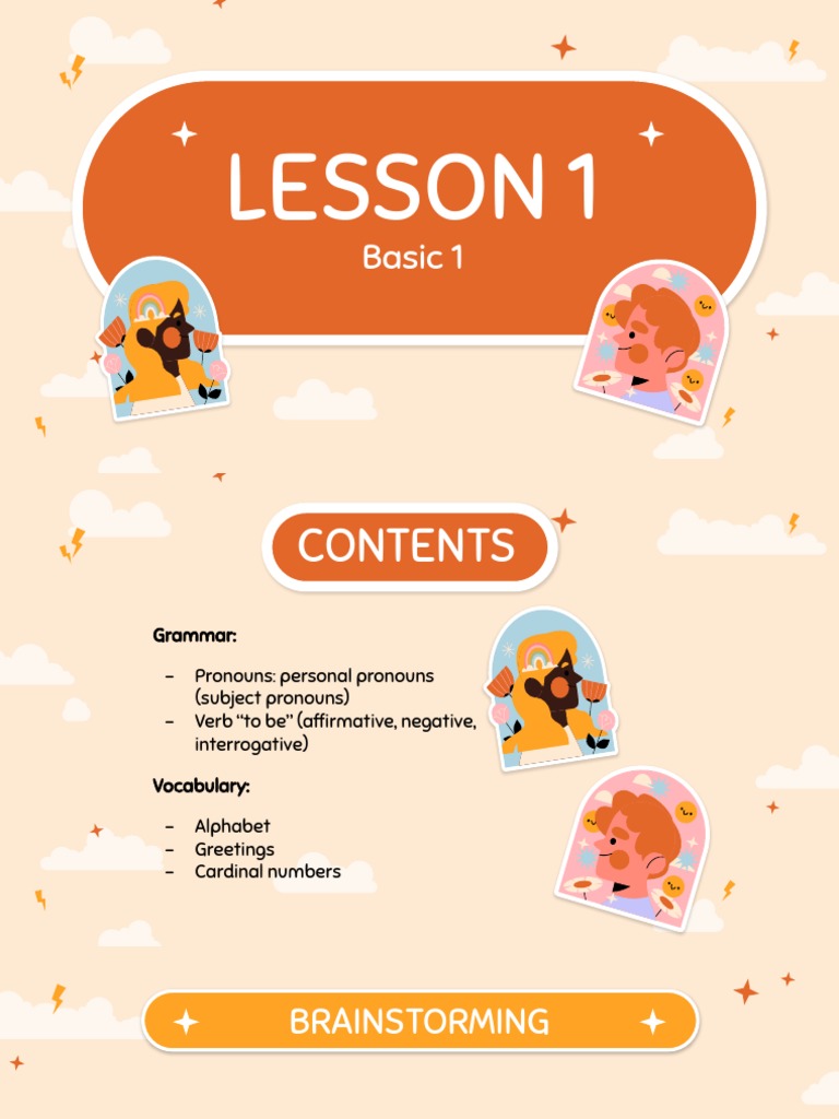 B1 - Lesson 1 | PDF | Pronoun | English Language