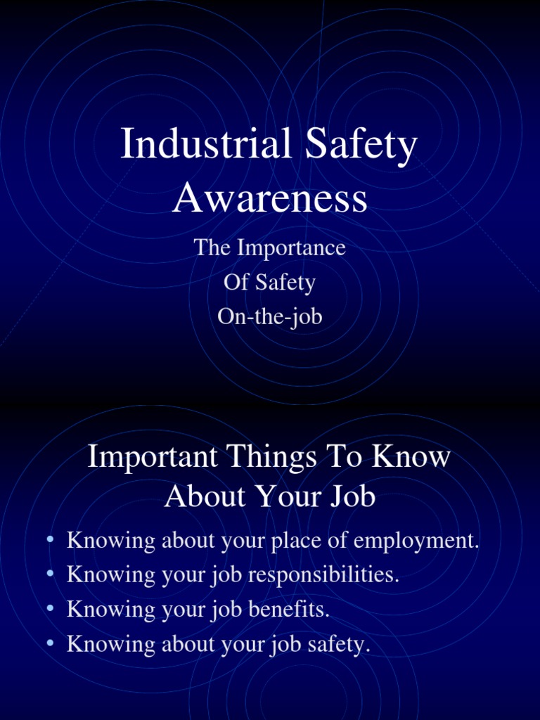 Industrial Safety Awareness | PDF | Occupational Safety And Health ...