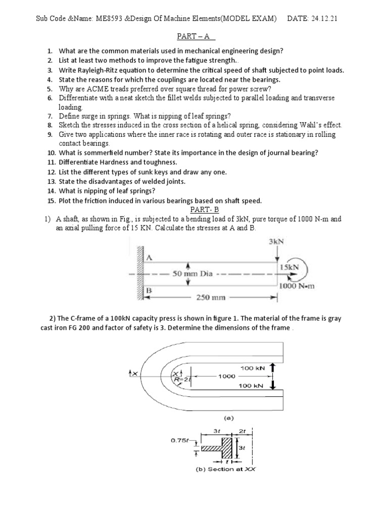DME MODEL EXAM IMPORTANT 24.12.21 | PDF