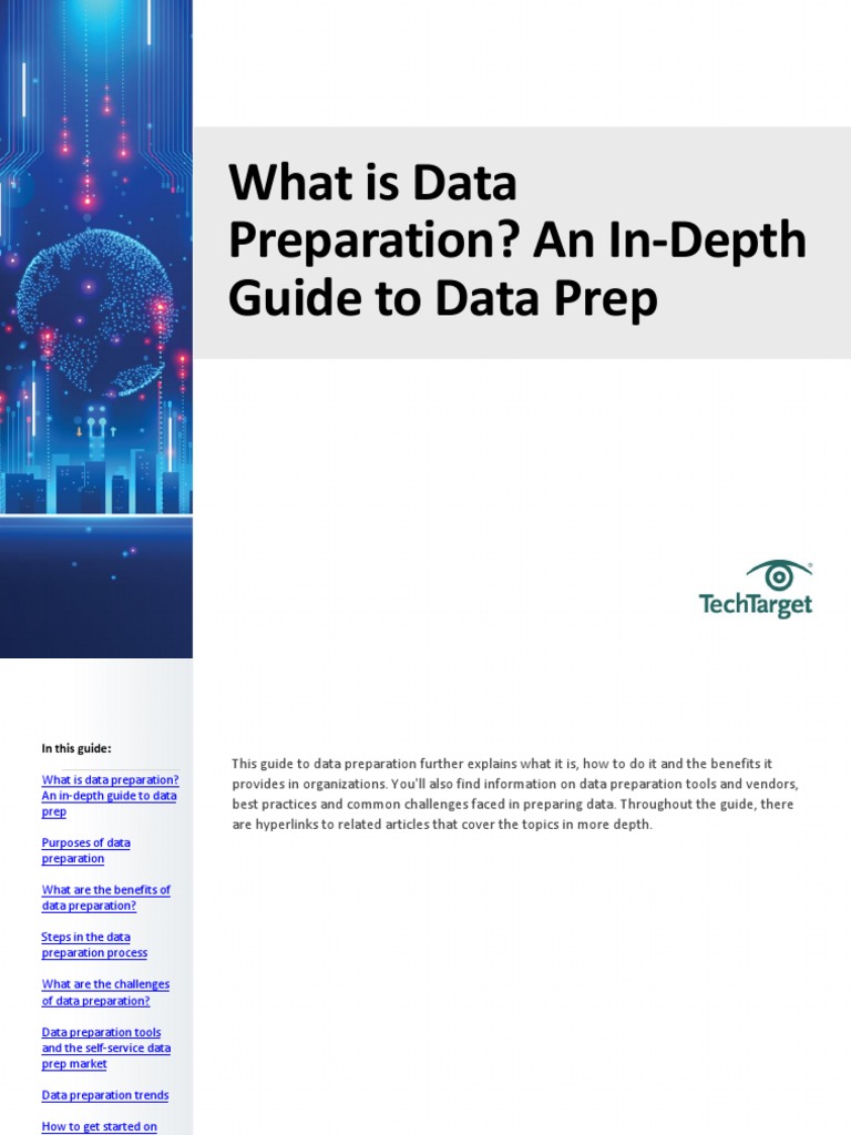 What Is Data Preparation An In-Depth Guide To Data Prep | PDF