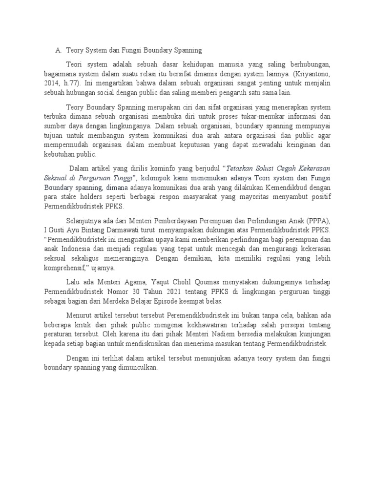 Kania - Teory Boundary Spanning | PDF