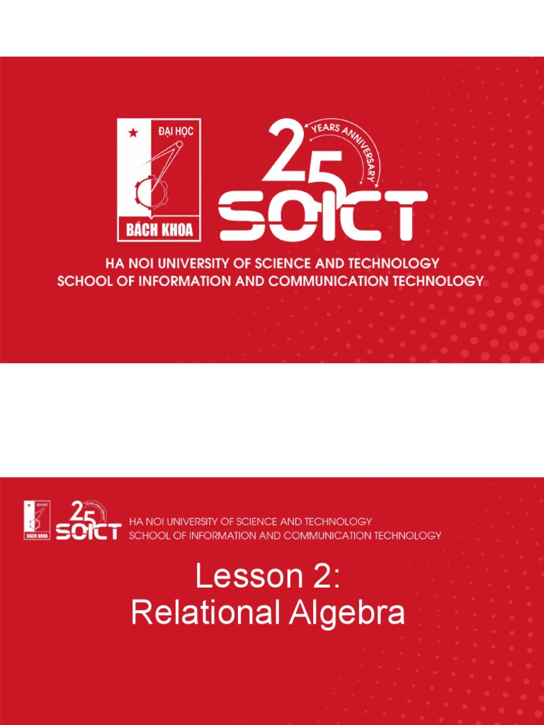 02 Relational Algebra | PDF | Relational Model | Databases