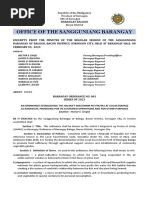 Barangay ORDINANCE No. 6-2020-Animals Astray | PDF | Detention ...