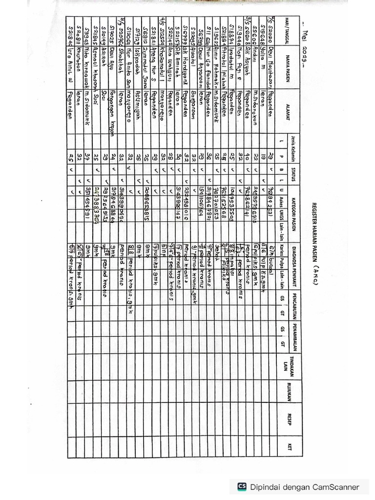 Register Bumil 2023 | PDF