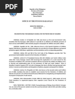 Executive Order - Barangay Council For The Protection of Children BCPC ...