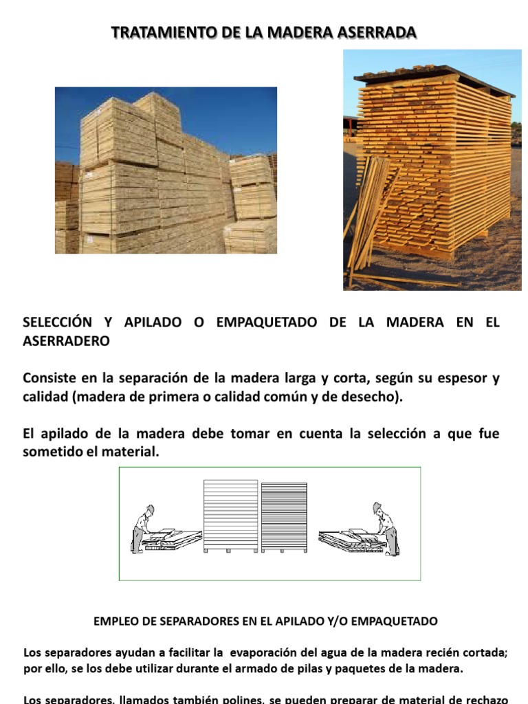 Tratamiento y Apilado de Madera Aserrada | PDF