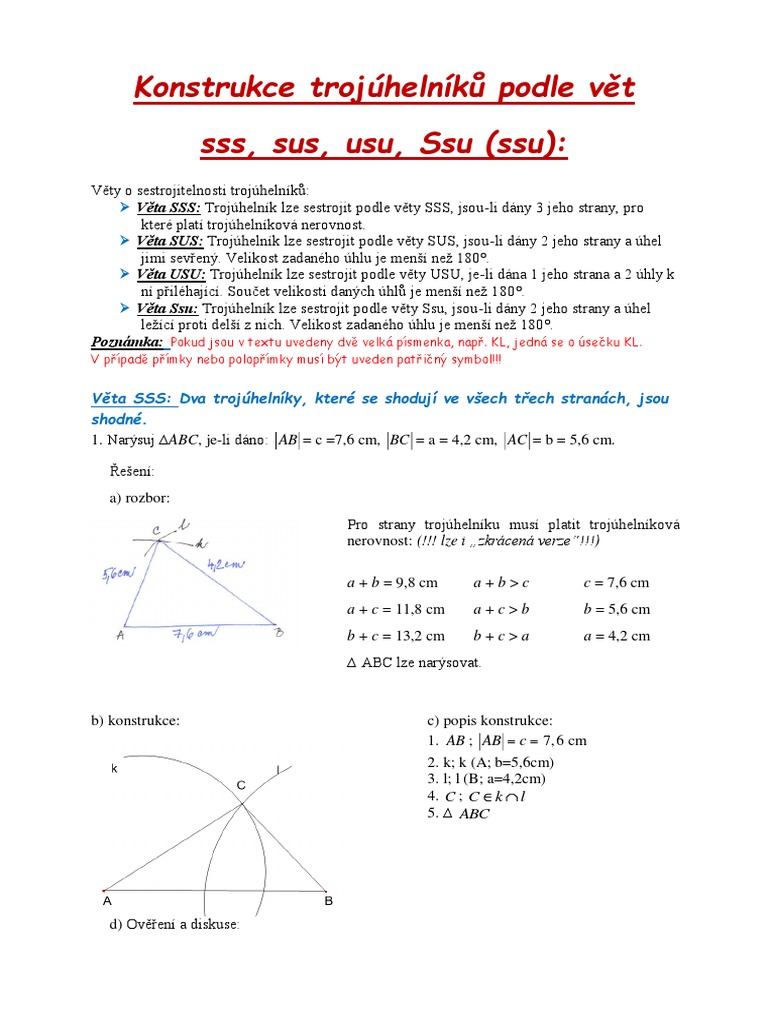m7 My Konstrukce Trojuhelniku | PDF