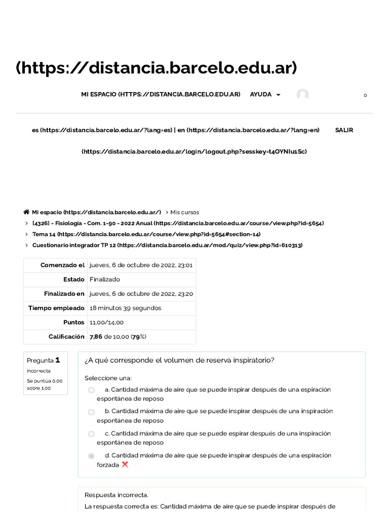 Cuestionario Integrador TP 12 | PDF | Medicina | Especialidades Medicas