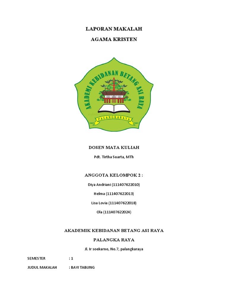 Makalah Agama Kristen | PDF