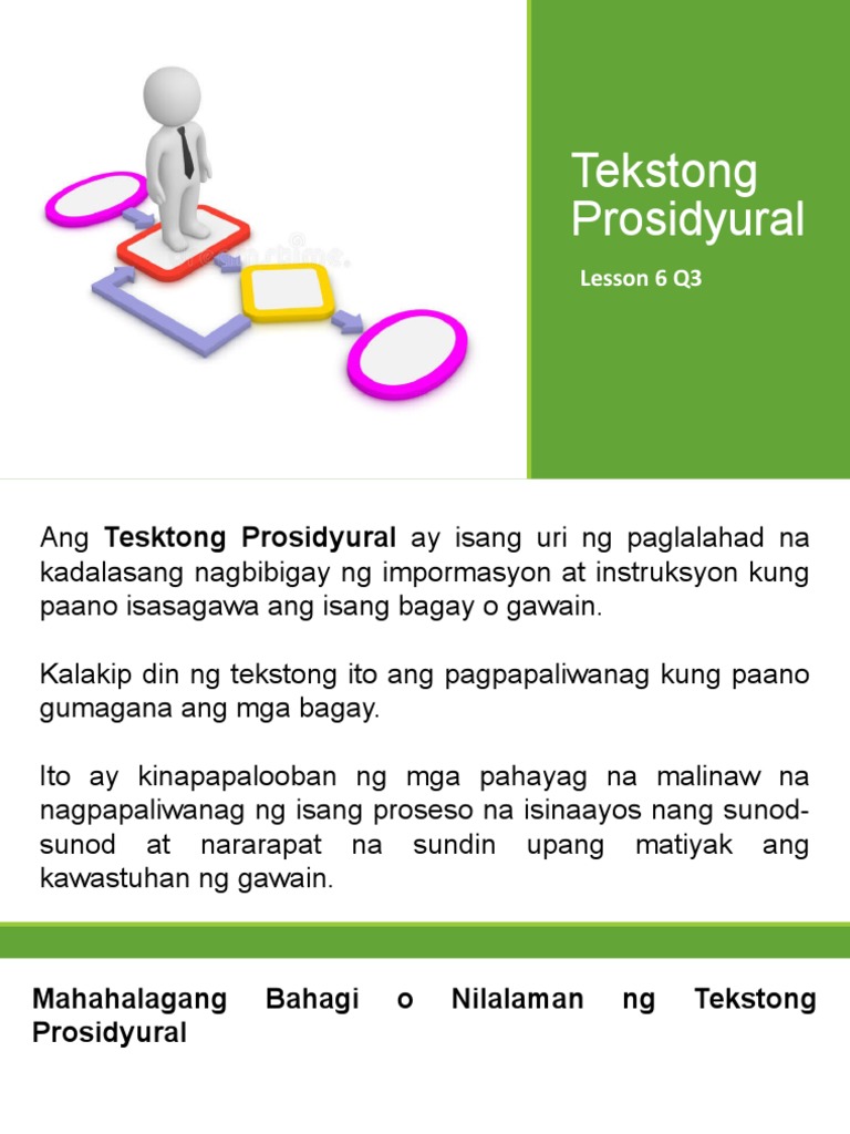 Q3 Lesson 6A Tekstong Prosidyural | PDF