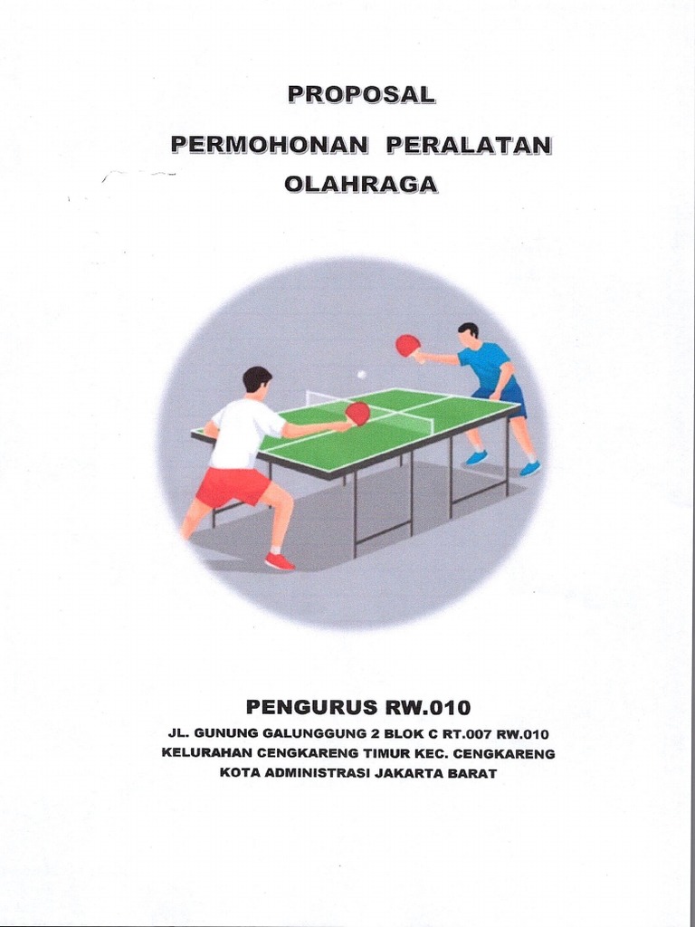 Proposal Tenis Meja - 0001 | PDF