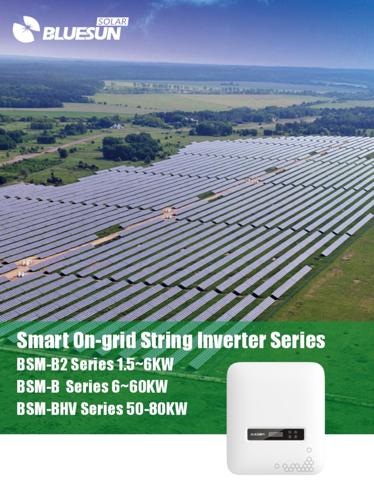 Bluesun On Grid Inverter Catalog (Old Version) | PDF | Power Inverter ...