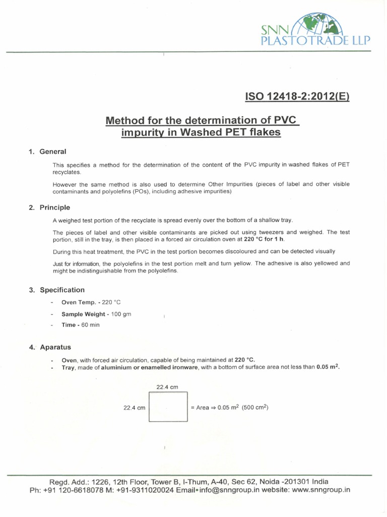 ISO 12418 - PVC | PDF