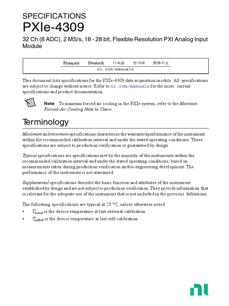 Pxie 4309 | PDF | Science & Mathematics | Computers