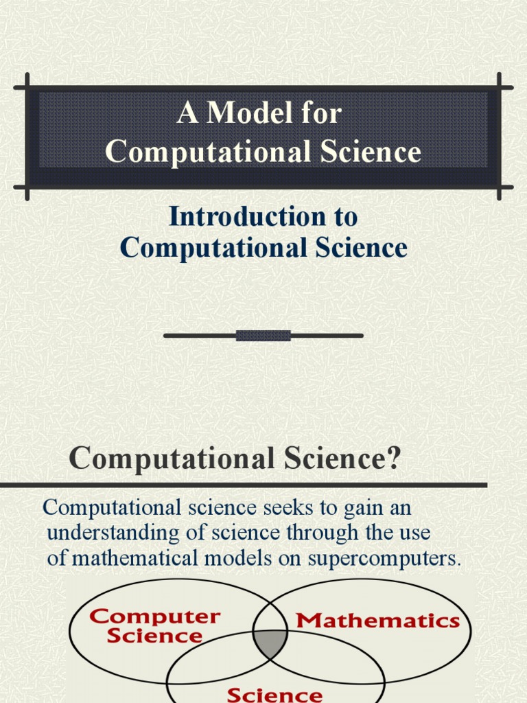 Intro To Computational Science Pdf Conceptual Model Science