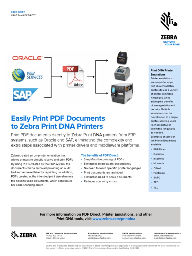 PDF Direct Printer Emulation Fact Sheet en Us | PDF