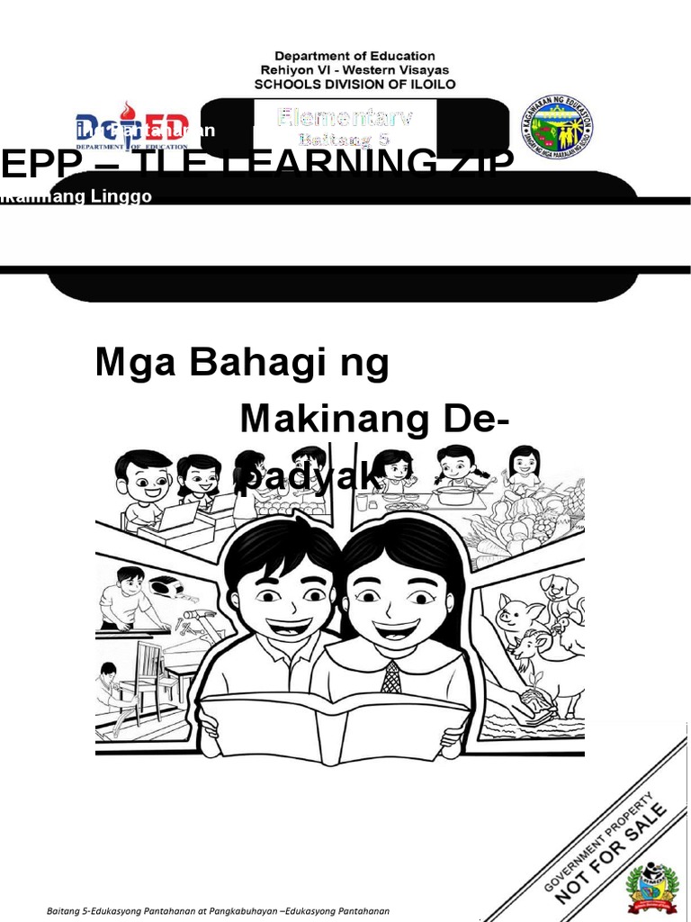 Epp - Tle Learning Zip: EPP-Sining Pantahanan Ikalimang Linggo | PDF