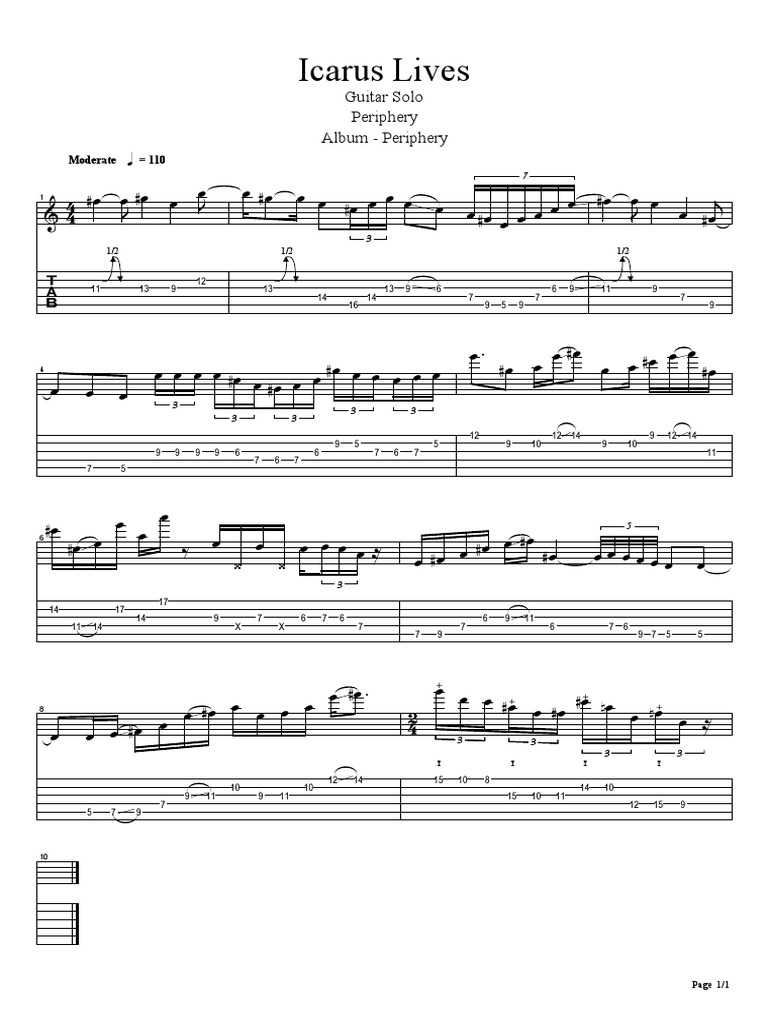 Periphery-Icarus Live Solo | PDF