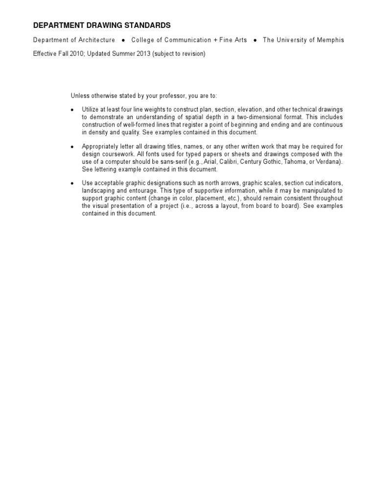 Drawing Standards | PDF | Typefaces | Drawing