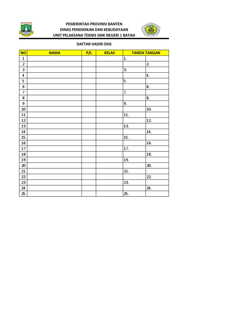 Absen Osis | PDF